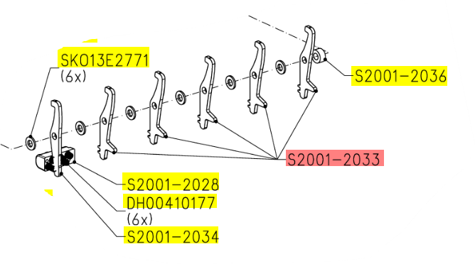 LEVER / Hebel | SACHTLER PARTS | NAWON USA-VITEC SERVICE